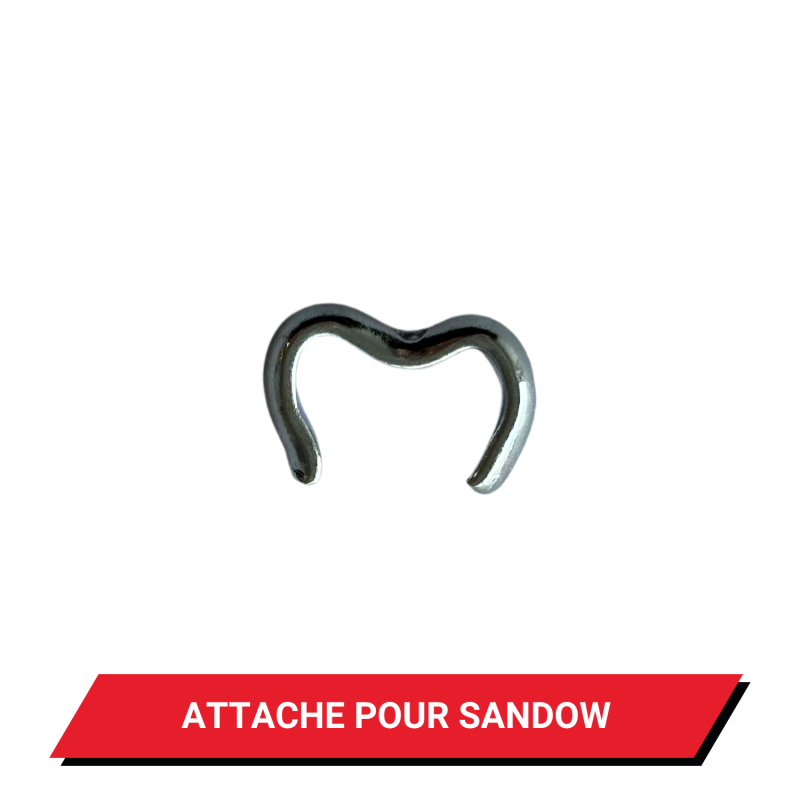 Attache / Agrafe pour sandow - Dimensions au choix